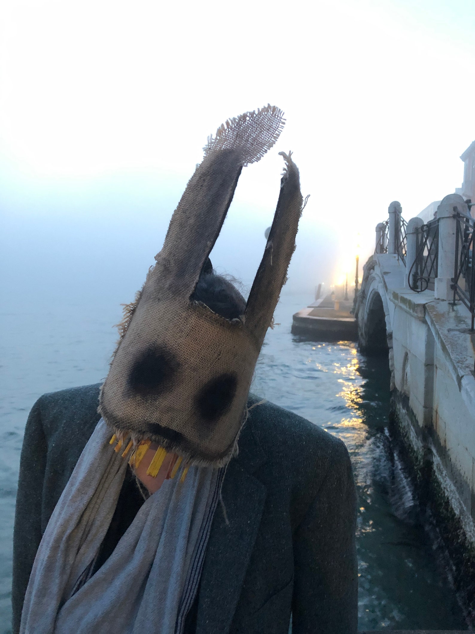 Scary Rabbit Mask Creepy Easter Bunny Mask Adult Halloween - Etsy