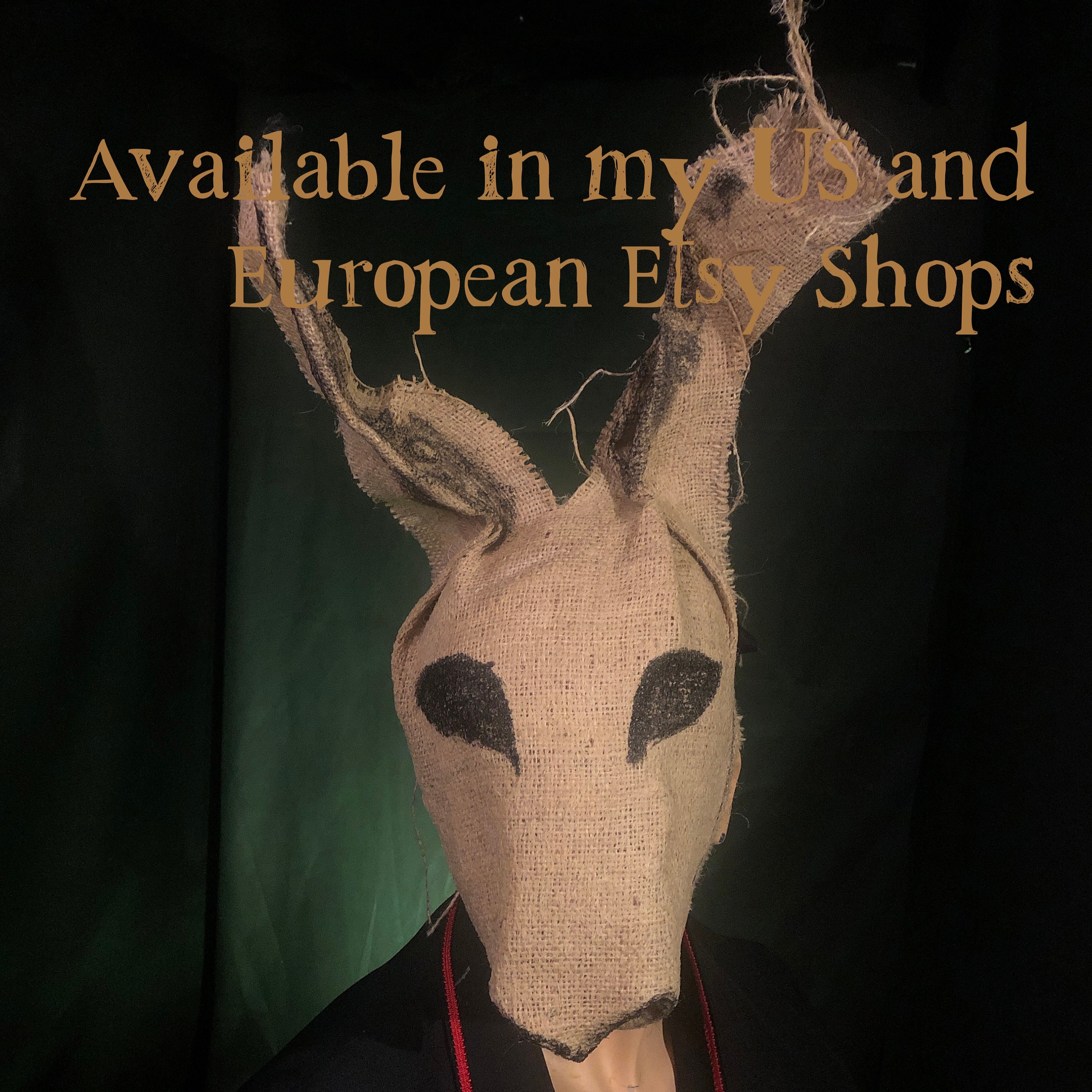 Creepy Rabbit Masquerade Masks Burlap Evil Easter Bunny Mask - Etsy
