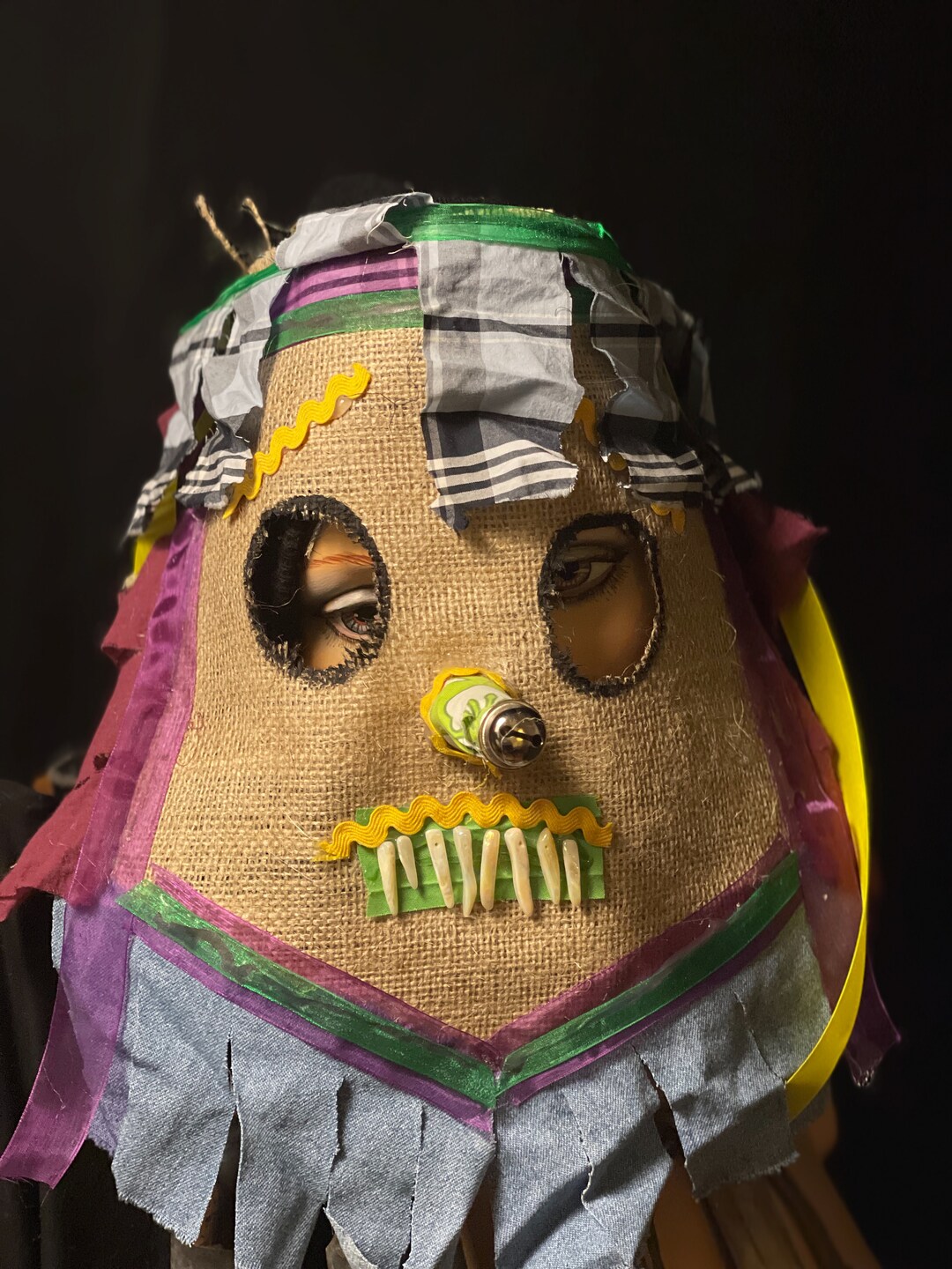 Cajun Mardi Gras Mask Masquerade Carnival Costume Chicken Chase Outfit ...