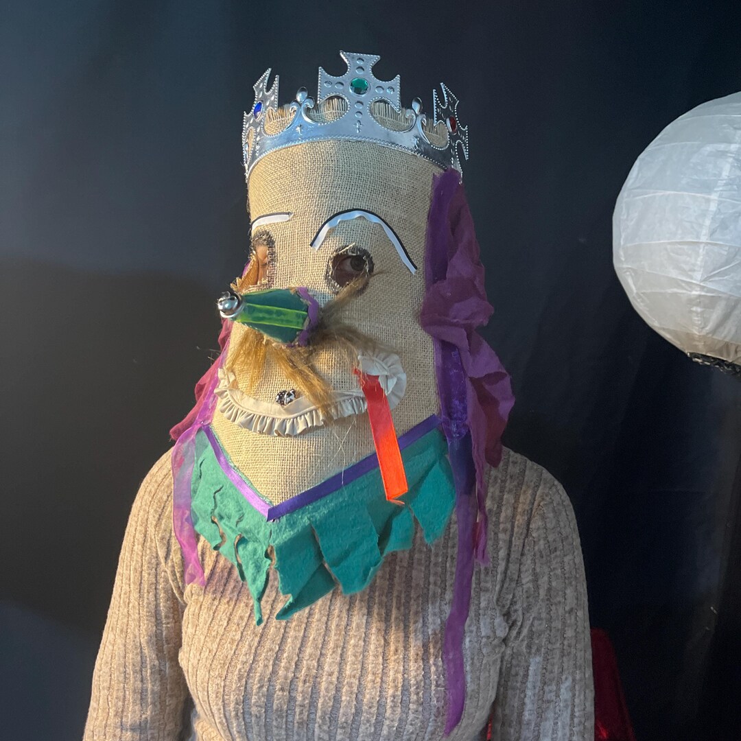 Cajun Mardi Gras Mask Masquerade Carnival Costume Chicken Chase Outfit ...