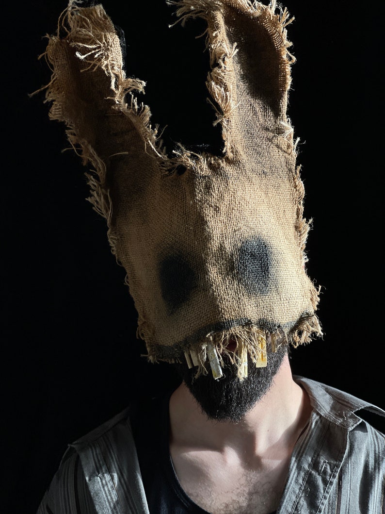 Scary Rabbit Mask Creepy Easter Bunny Mask Adult Halloween - Etsy