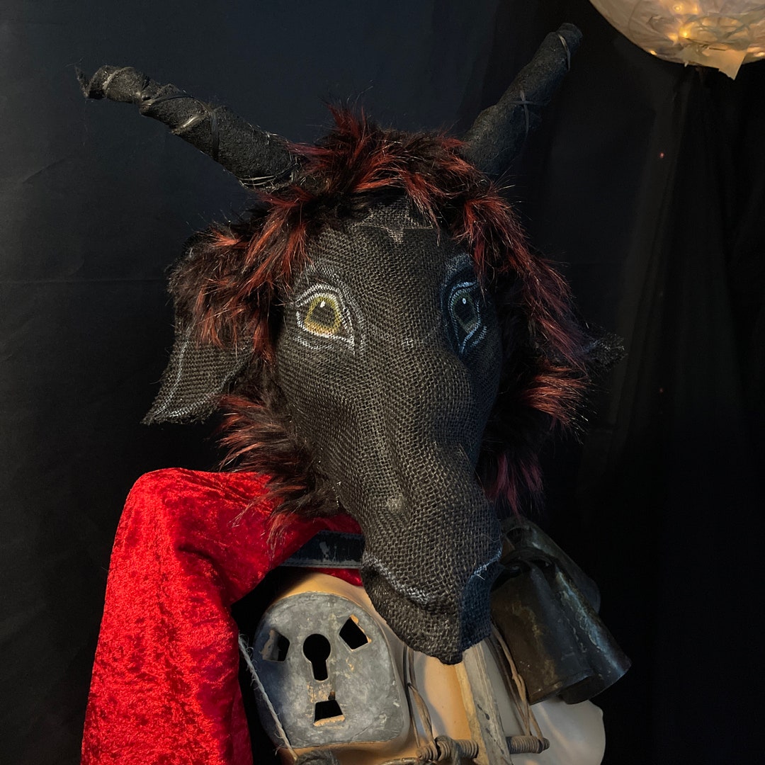 Goat Mask, Adult Halloween Costume Demon, Devil, Baphomet Art, Folk ...