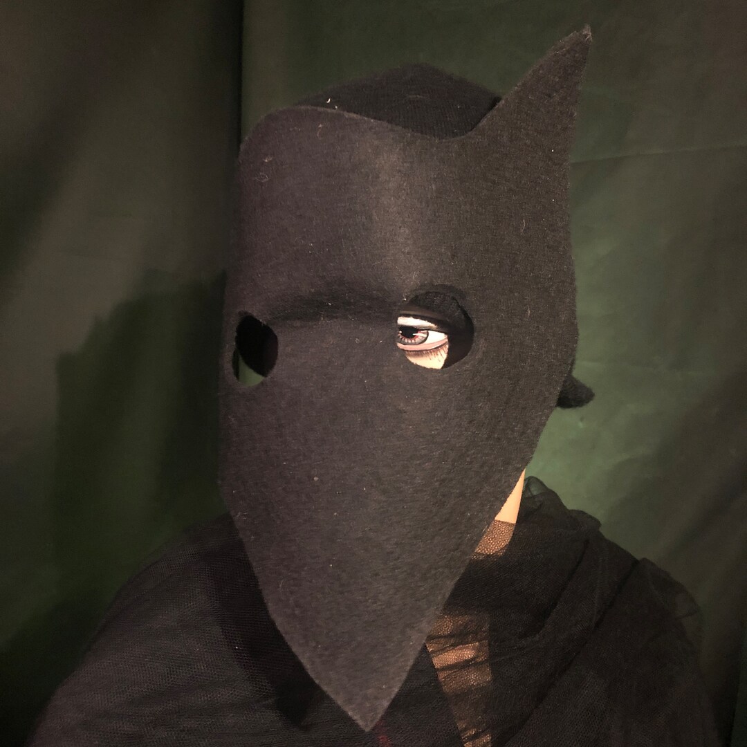 Raven Mask Base Goth Raven Creepy Crow Mask Halloween, Masquerade ...