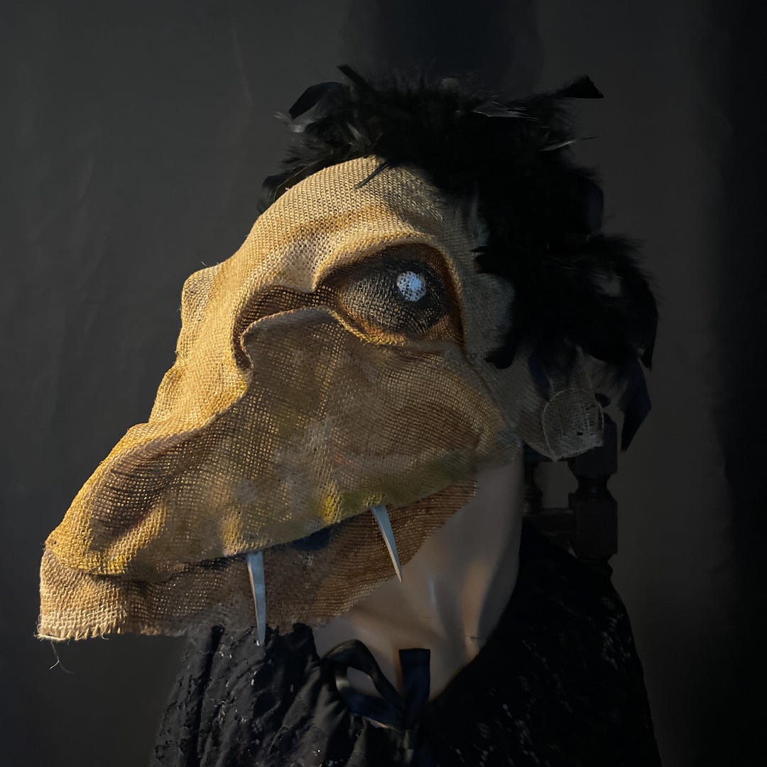 Horror Mask: Custom Movie Costume Prop - Halloween Bird Critter With ...