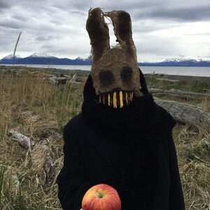 Scary Rabbit Mask Creepy Easter Bunny Mask Adult Halloween - Etsy