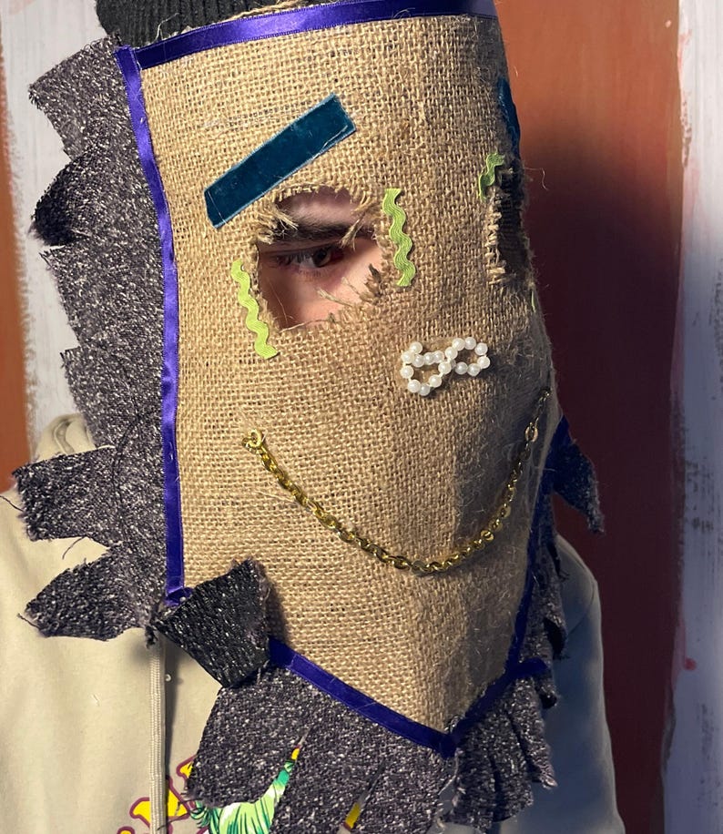 Cajun Mardi Gras Mask: Carnival Costume Parade, Float Riders Krewe Prop ...