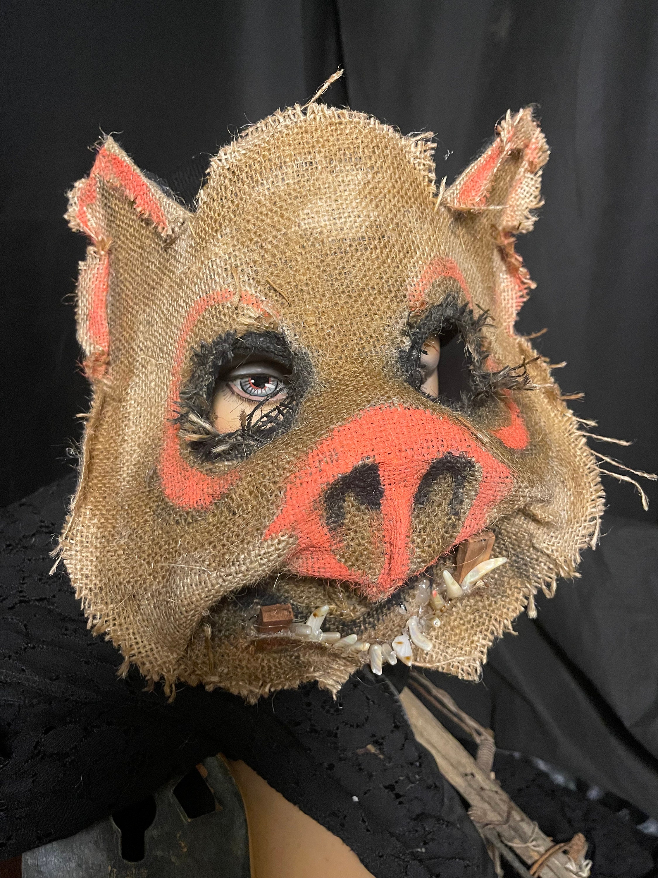 Pig Horror Mask: Scary Halloween Boar Costume Prop - Etsy