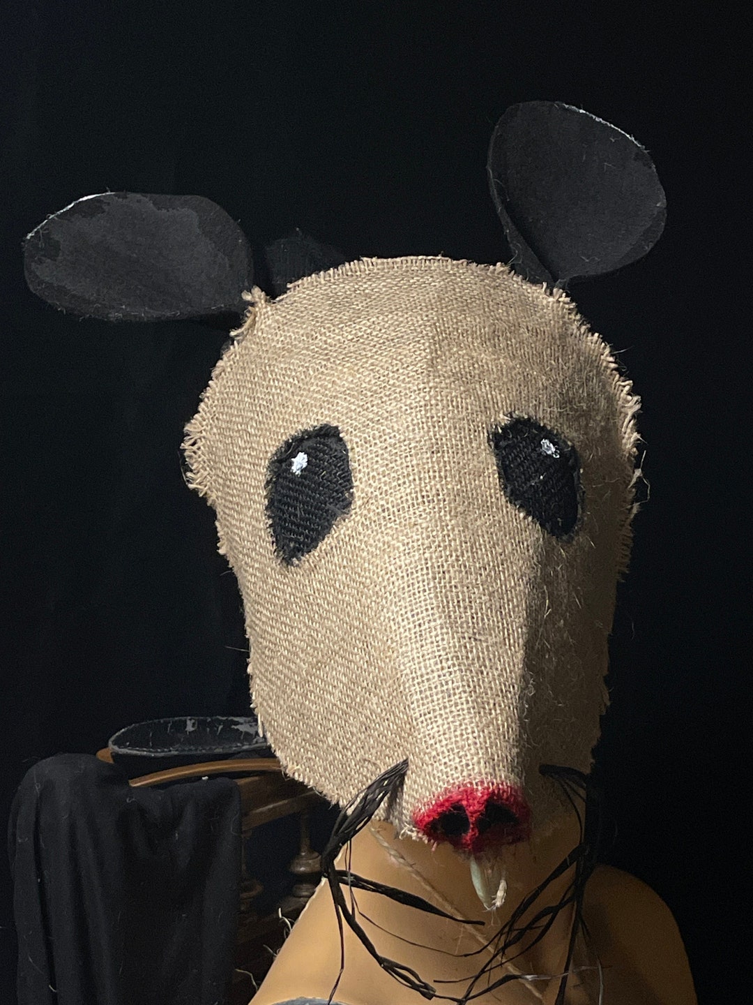 Creepy Cute Mouse Mask - Adult Halloween, Masquerade, Rat Mouse Cosplay ...