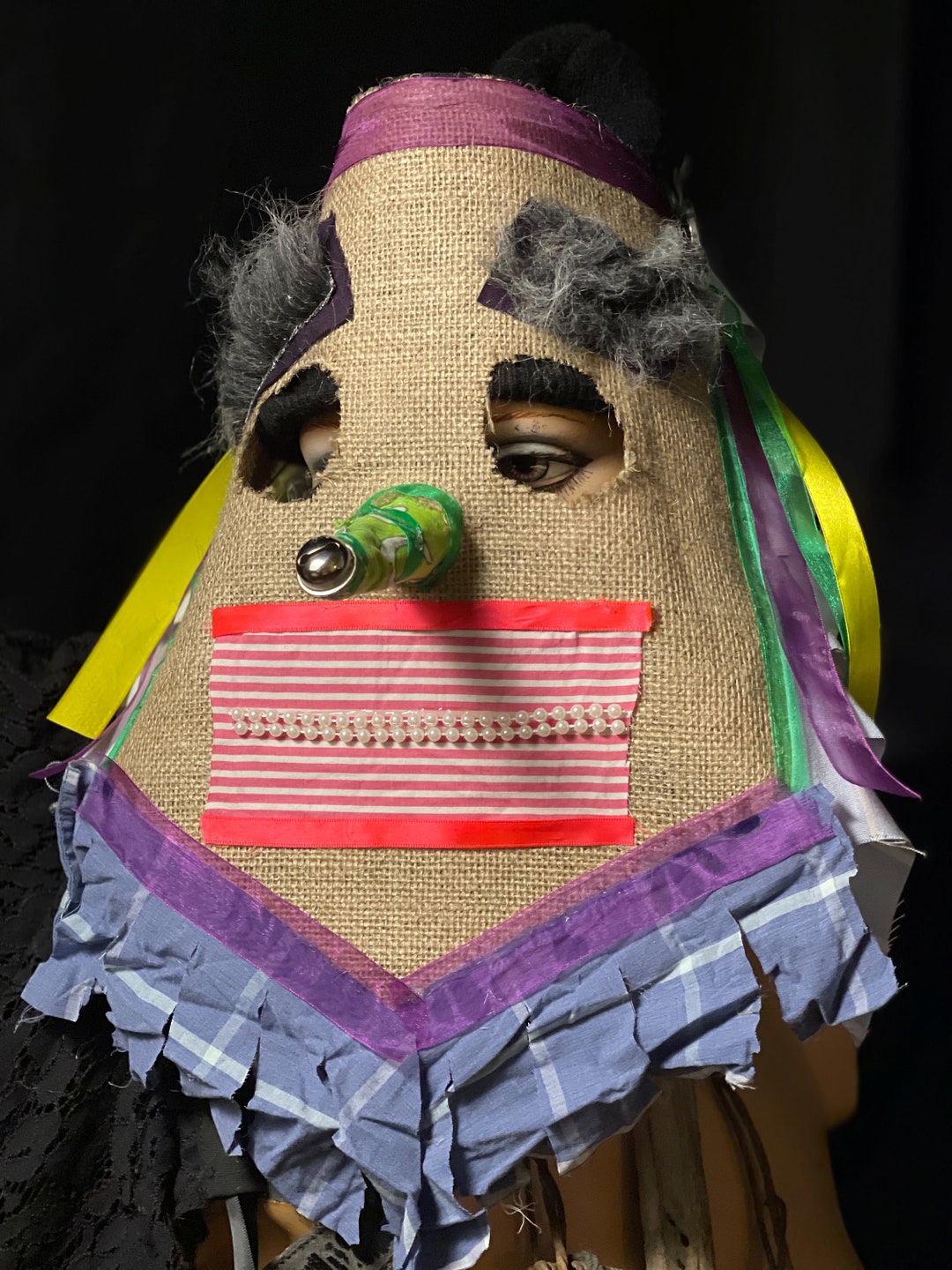 Cajun Mardi Gras Mask - Masquerade Carnival Costume - Chicken Chase ...