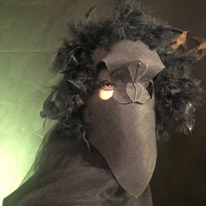 Raven Mask Goth Raven Creepy Crow Mask Halloween, Masquerade, Photo ...