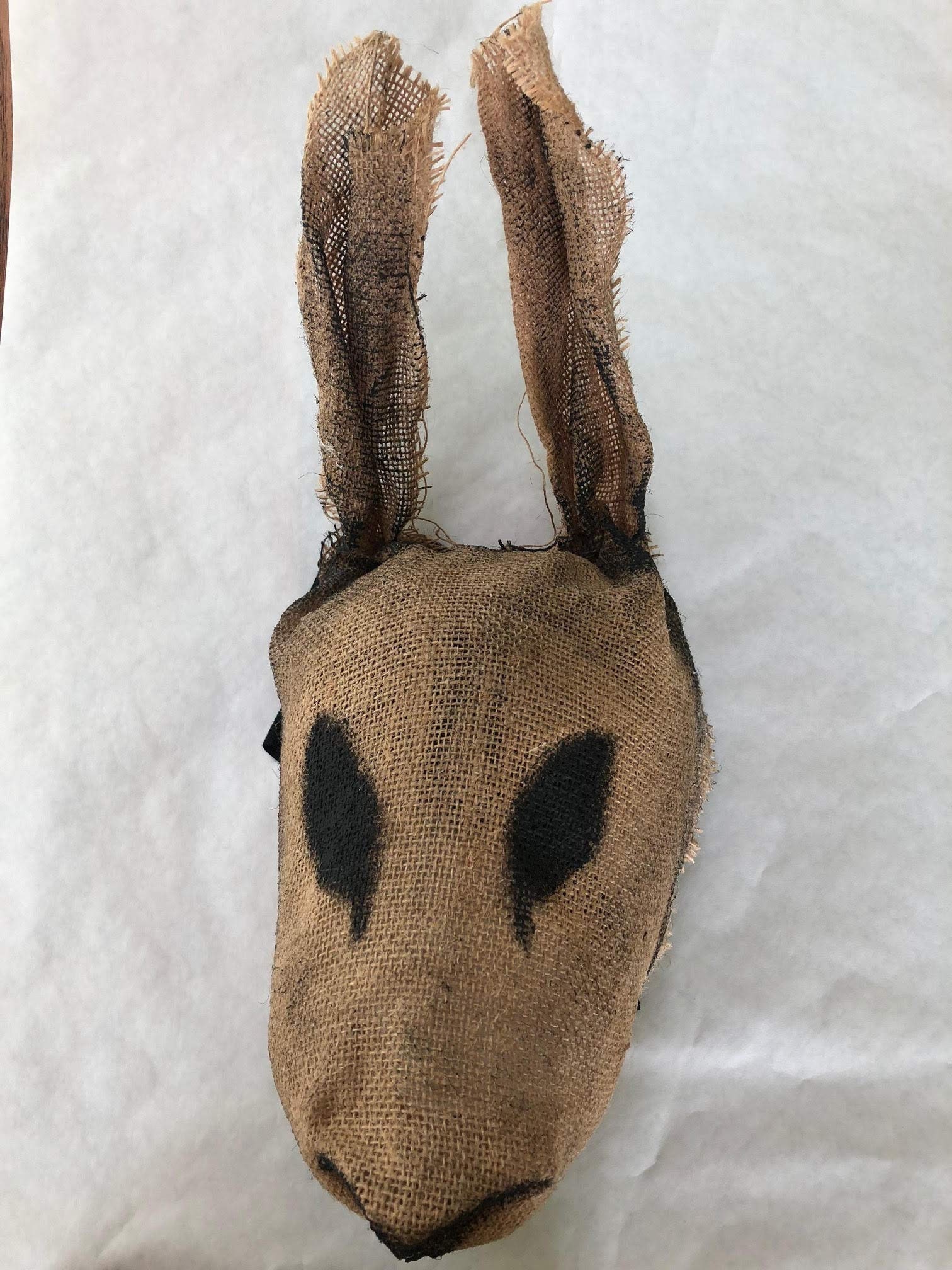 Creepy Rabbit Masquerade Masks Burlap Evil Easter Bunny Mask - Etsy