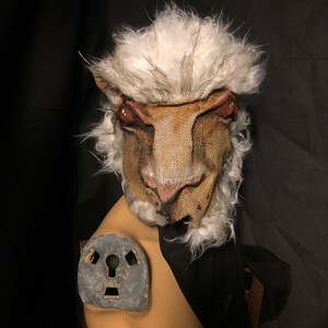 Sheep Mask Creepy Animal Mask Custom Costume Mask Party Animal Mask ...