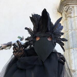 Raven Mask Goth Raven Creepy Crow Mask Halloween, Masquerade, Photo ...
