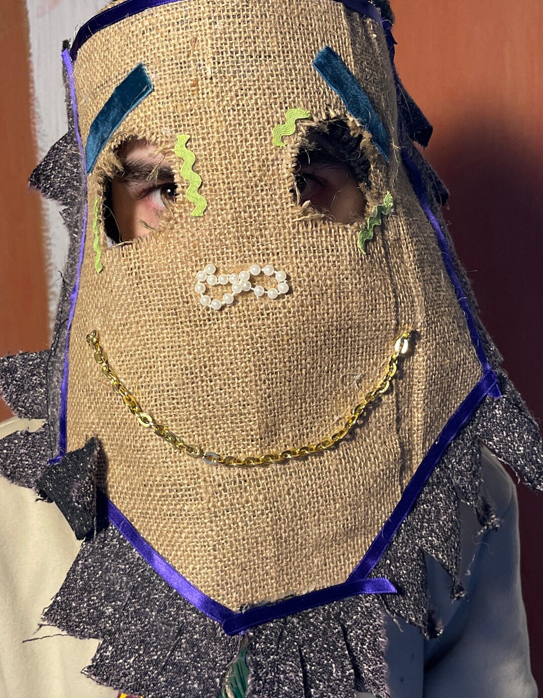 Cajun Mardi Gras Mask: Carnival Costume Parade, Float Riders Krewe Prop ...