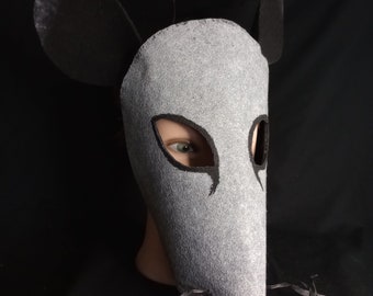 Creepy Cute Mouse Mask Adult Halloween, Masquerade, Rat Mouse Cosplay ...