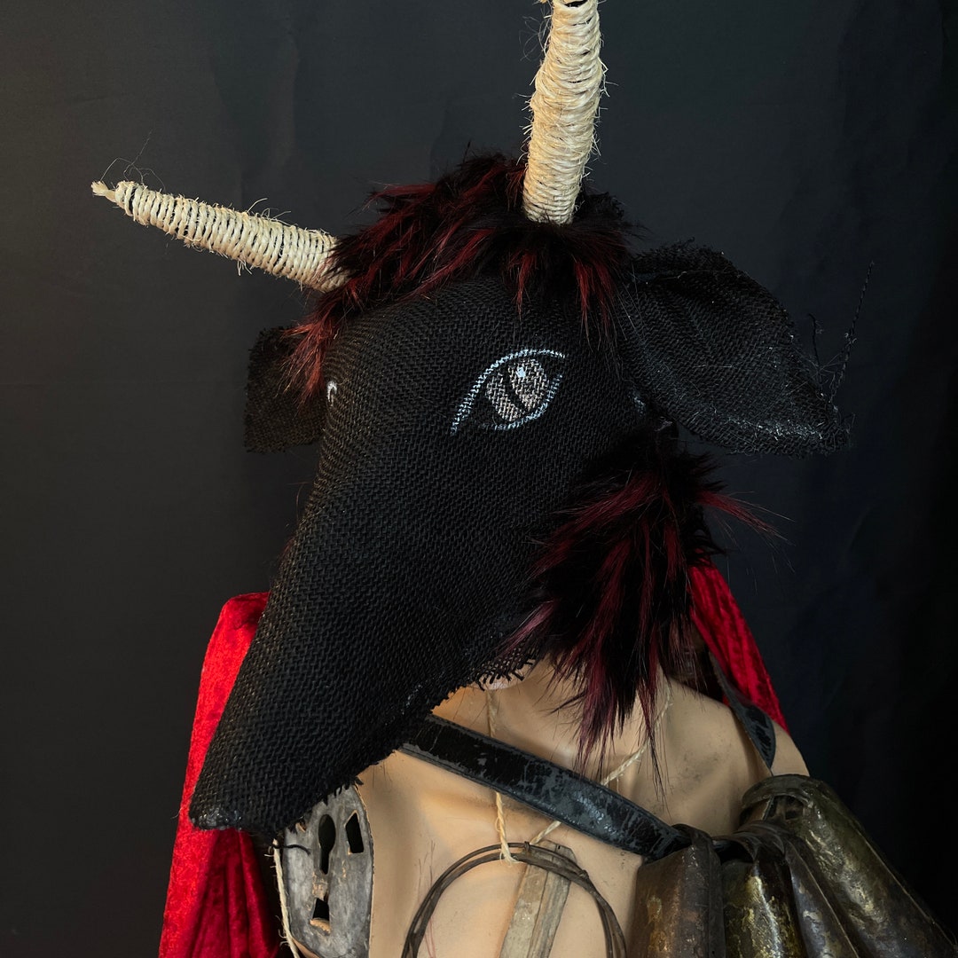 Goat Mask, Adult Halloween Costume Demon, Devil, Baphomet Art, Folk ...