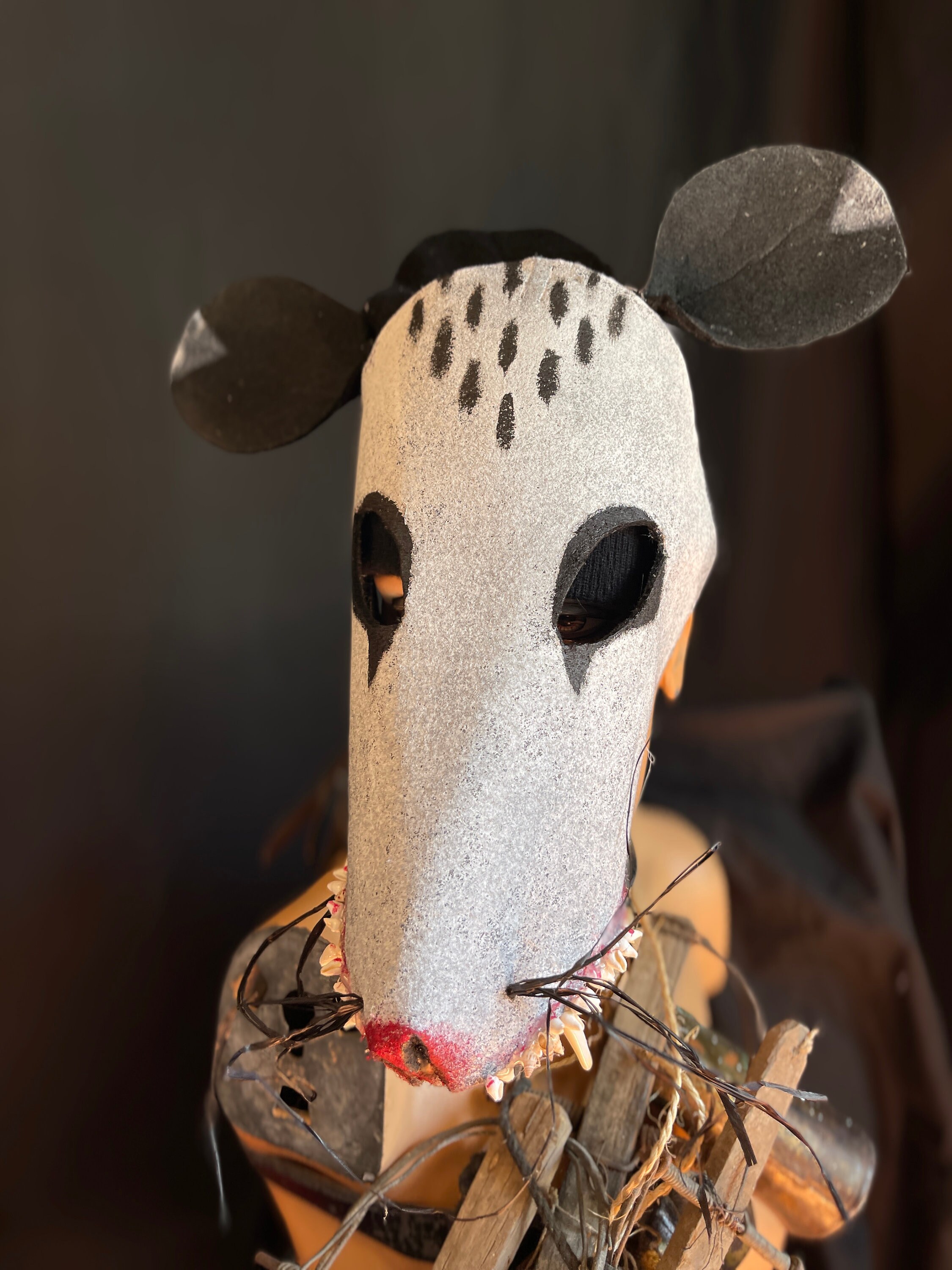 Creepy Cute Felt Opossum Possum Mask Adult Halloween - Etsy