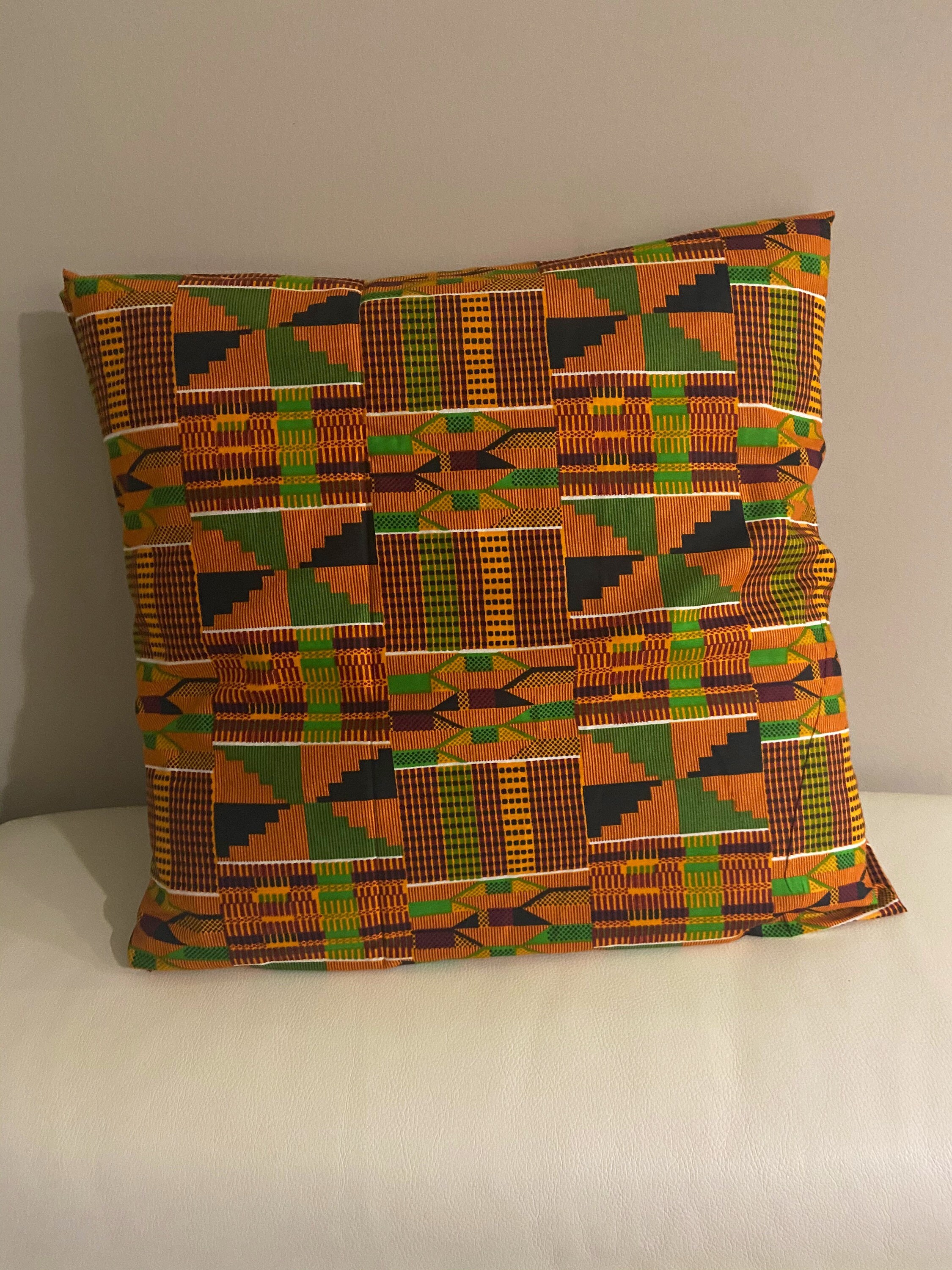 African Fabric orange Kente Fabric Kente Soft Sold per - Etsy