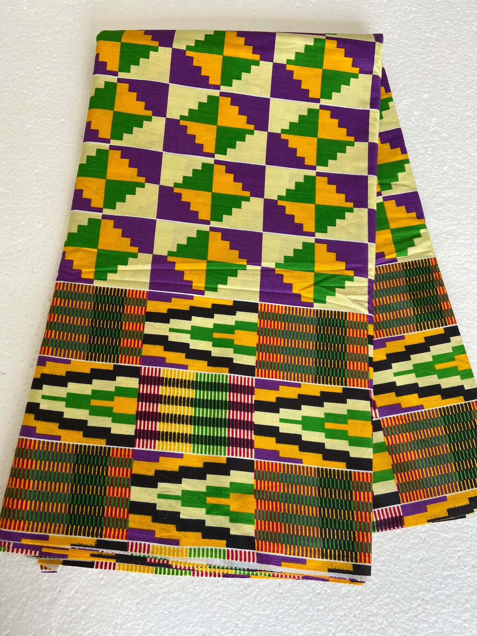 Kente African Fabric Chitenge Fabric Sold Per Yard - Etsy 日本