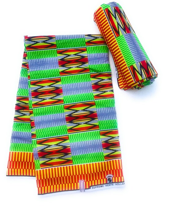 Kente African Fabric Chitenge Sold per Yard | Etsy