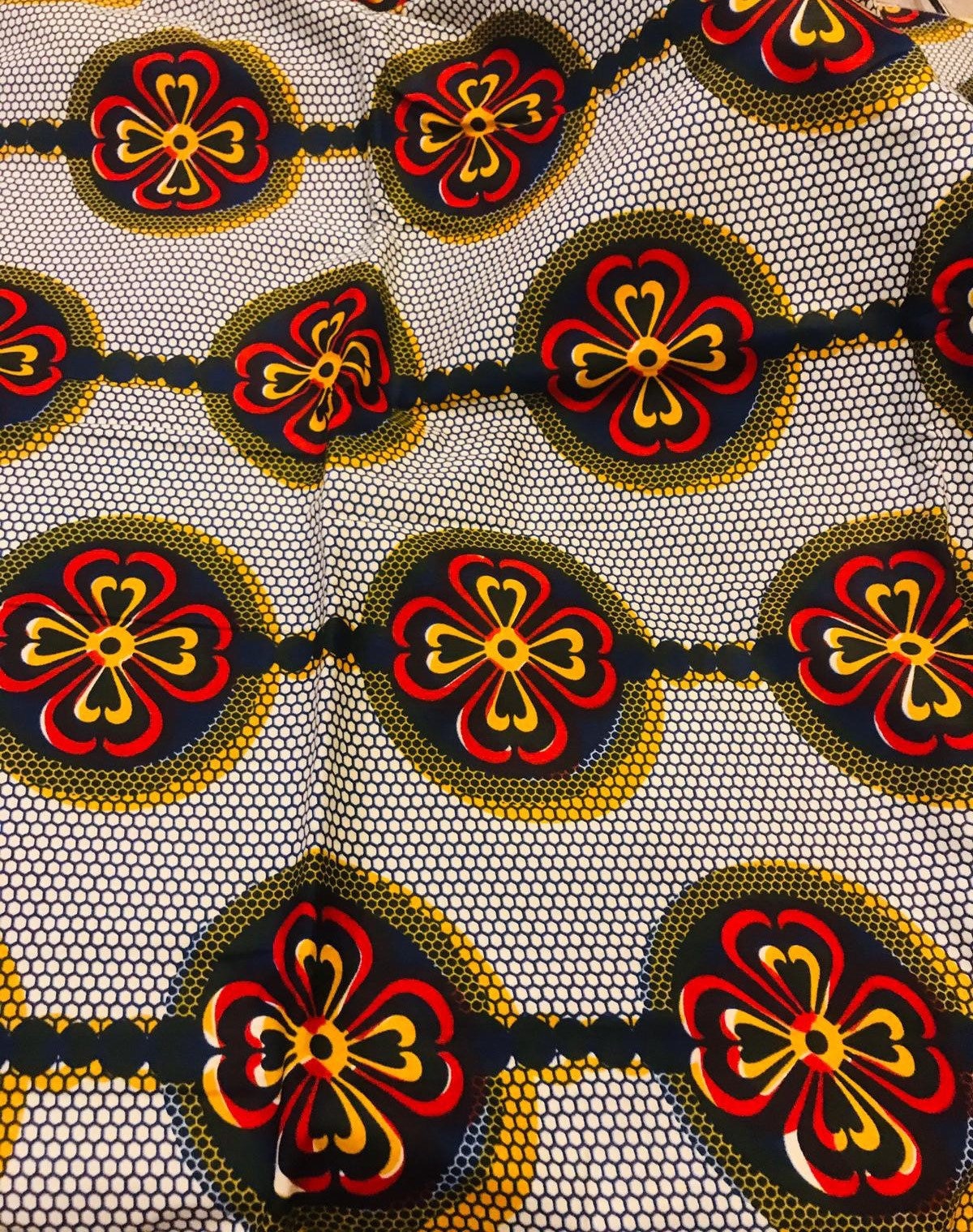 Chitenge African Fabric Fabric by the Yard | Etsy