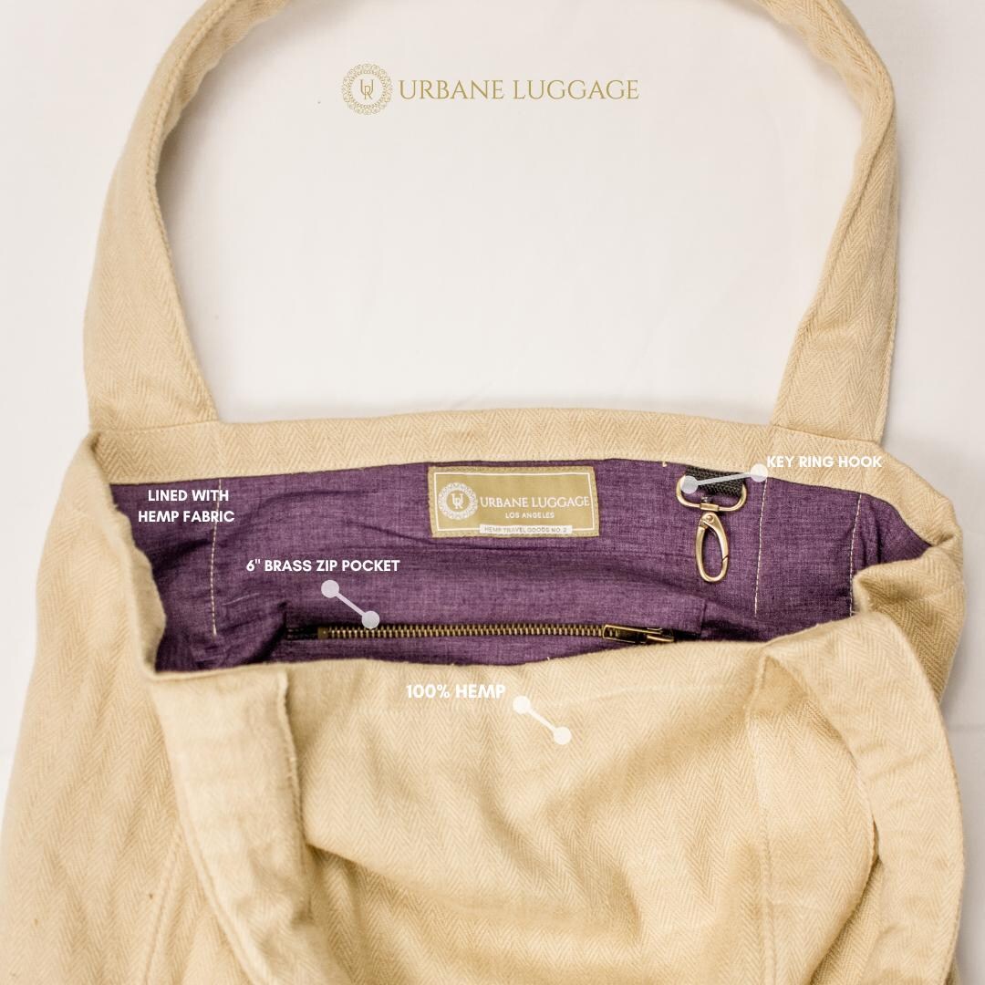 100% Hemp Tote Urbane Luggage - Etsy