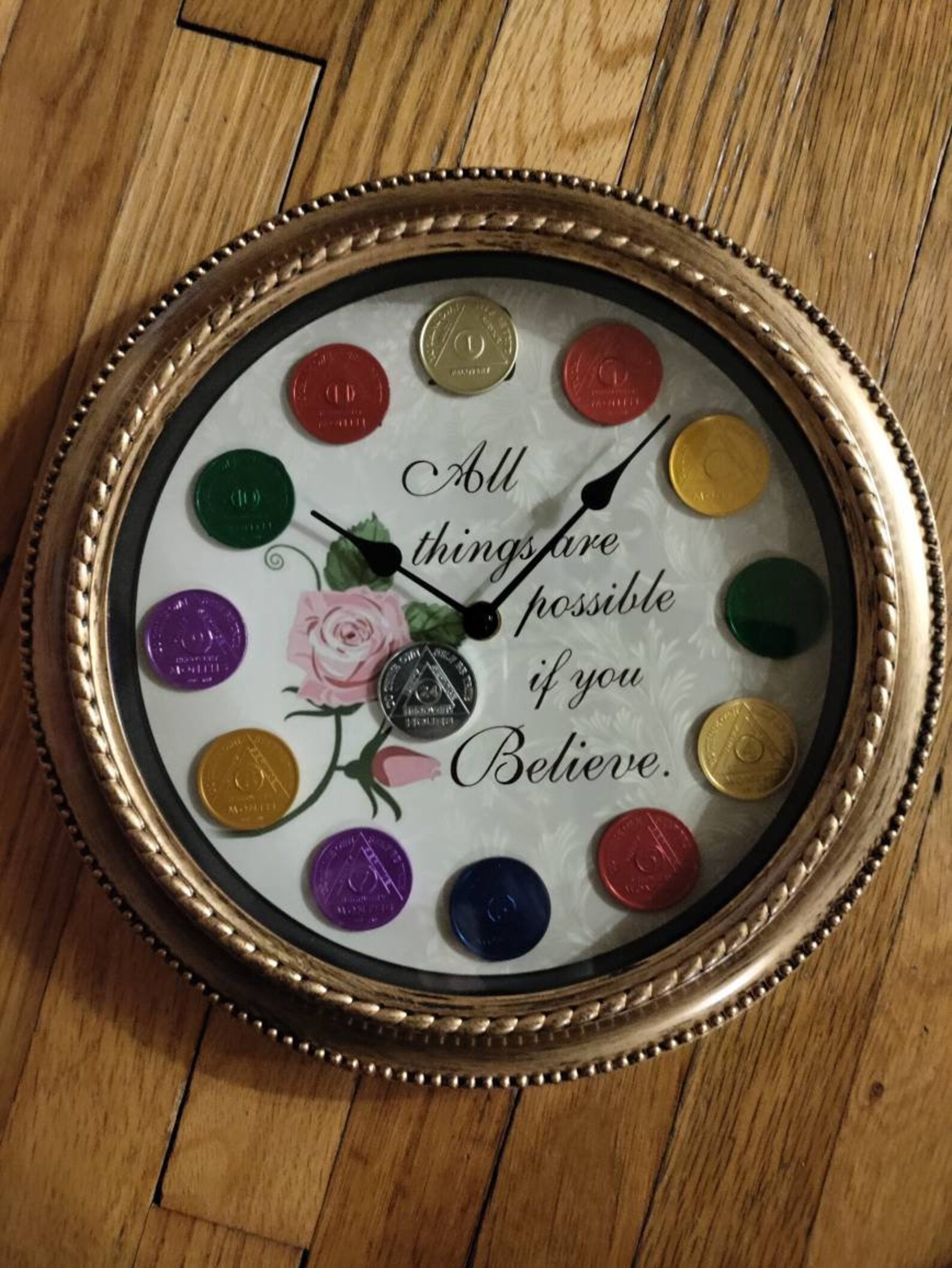 AA One Year Sobriety Anniversary Wall Clock - Etsy