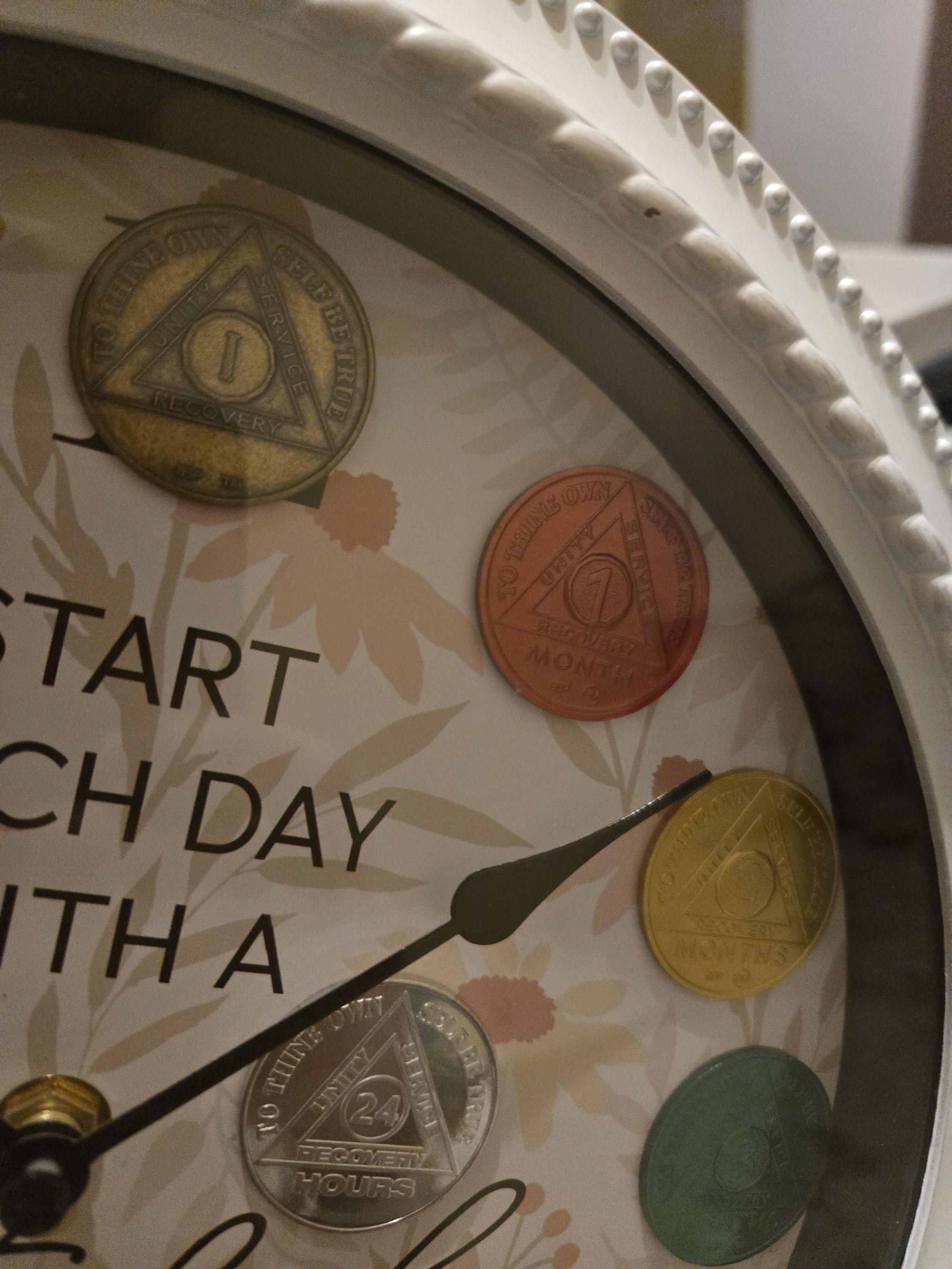 AA One Year Sobriety Anniversary Wall Clock - Etsy