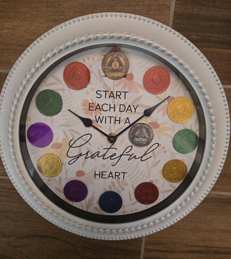 AA One Year Sobriety Anniversary Wall Clock - Etsy