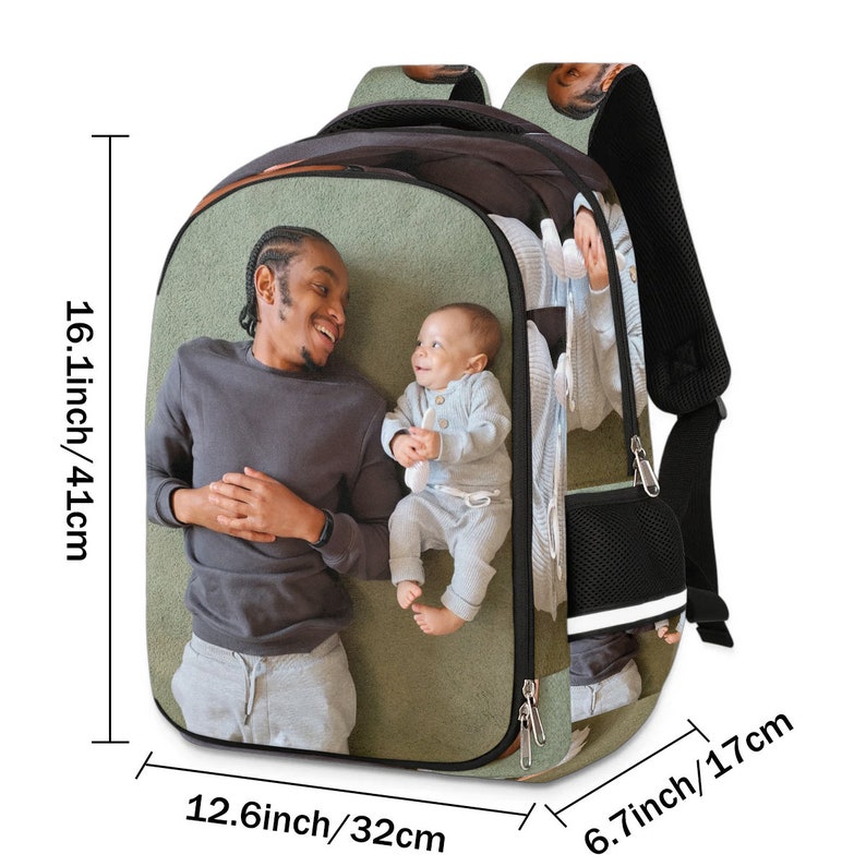 Custom Photo Backpack, Personalized Photo Backpack, Personalized Gift ...