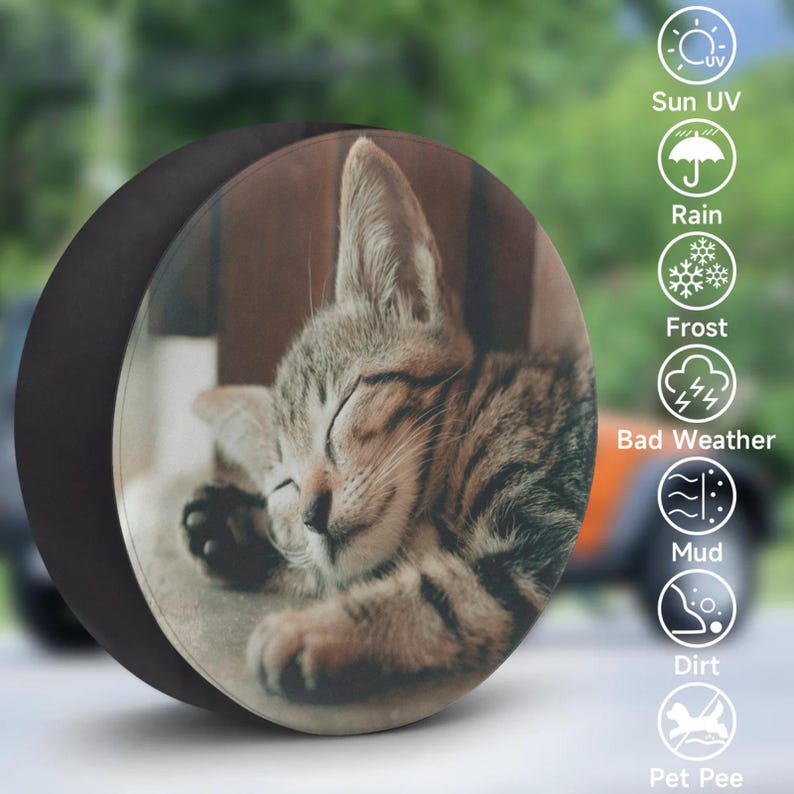 Custom Spare Tire Cover Personalized Wheel Cover With Your Logo, Photo ...