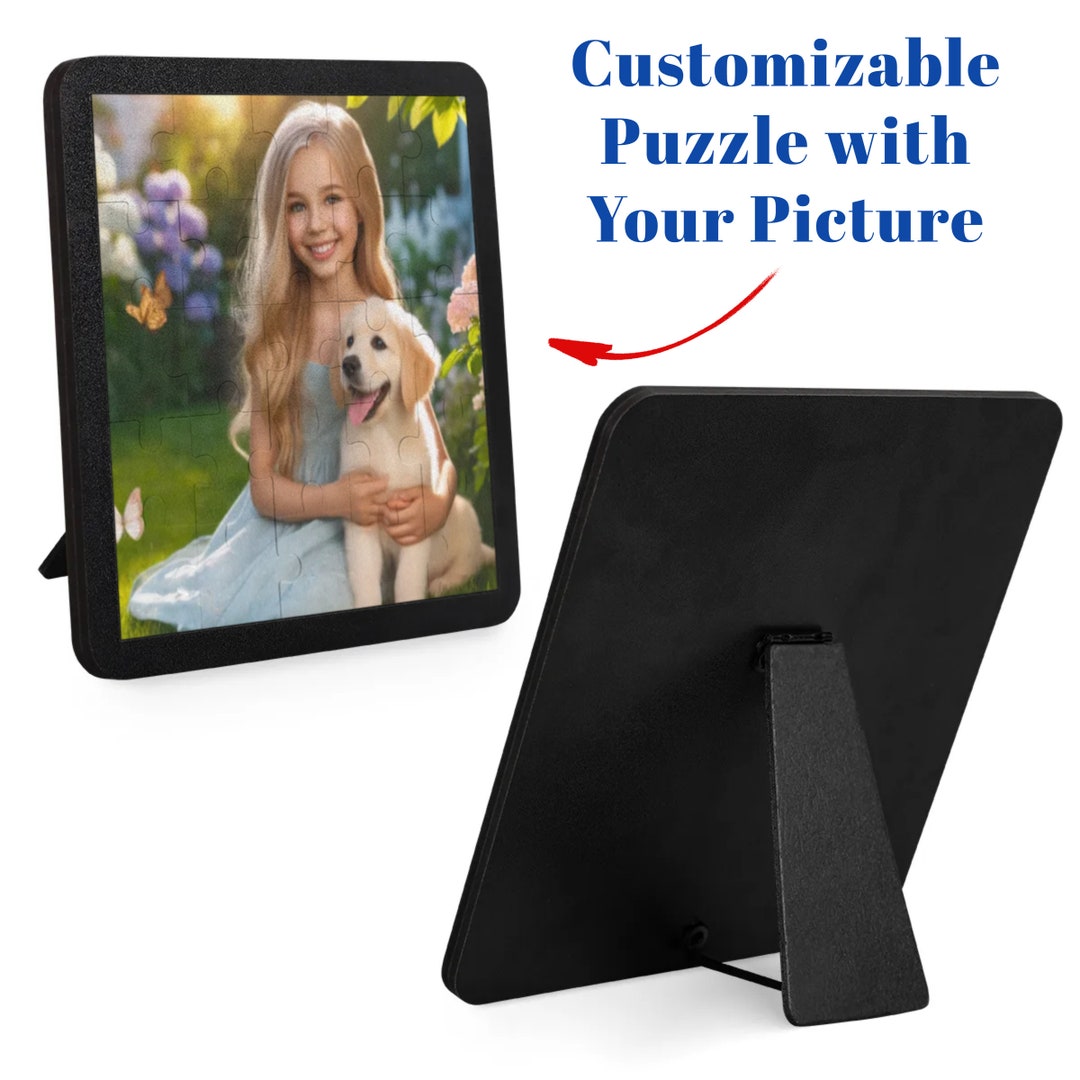 Personalized Photo Puzzle Board - Customizable Jigsaw With Your Picture ...