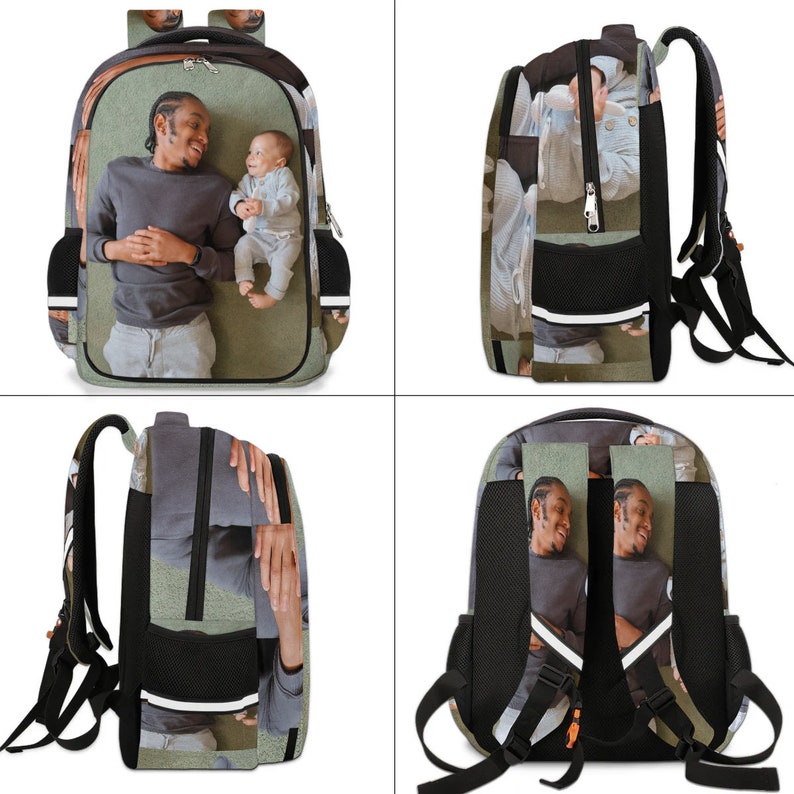 Custom Photo Backpack, Personalized Photo Backpack, Personalized Gift ...