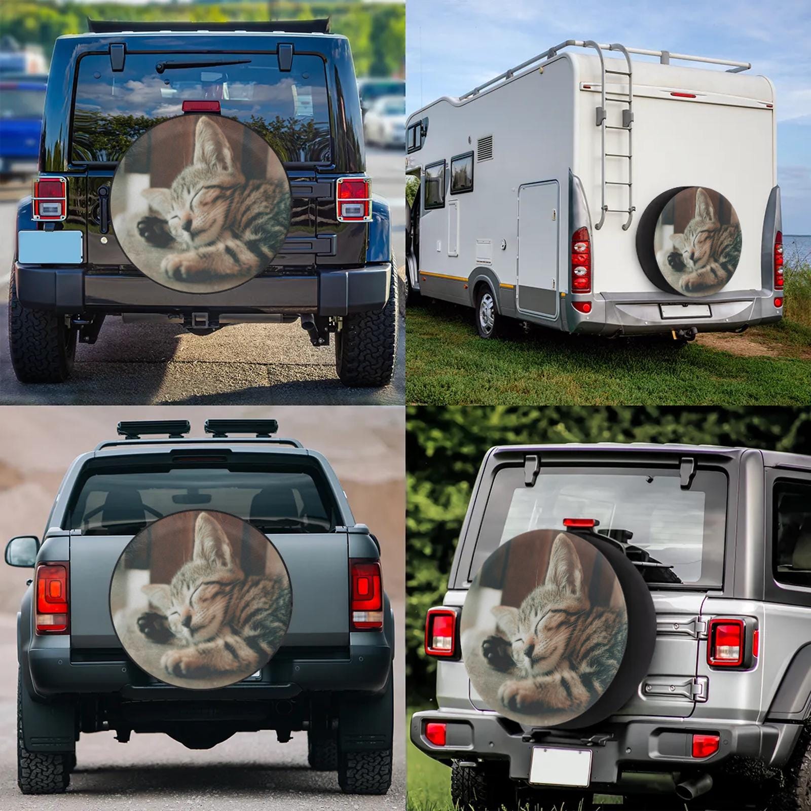 Custom Spare Tire Cover Personalized Wheel Cover With Your Logo, Photo ...