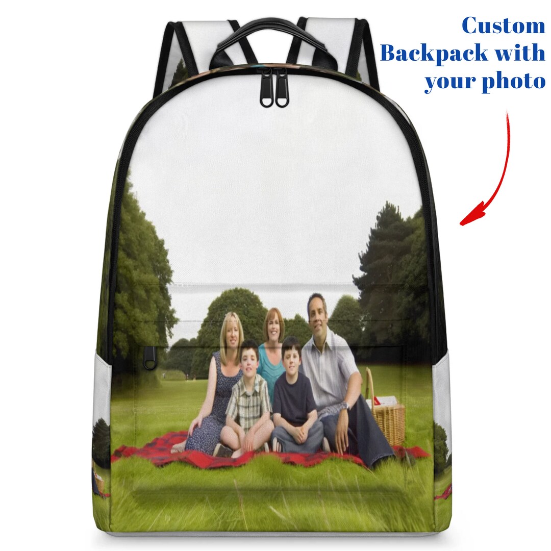 Custom Photo Backpack, Personalized Photo Backpack, Personalized Gift ...