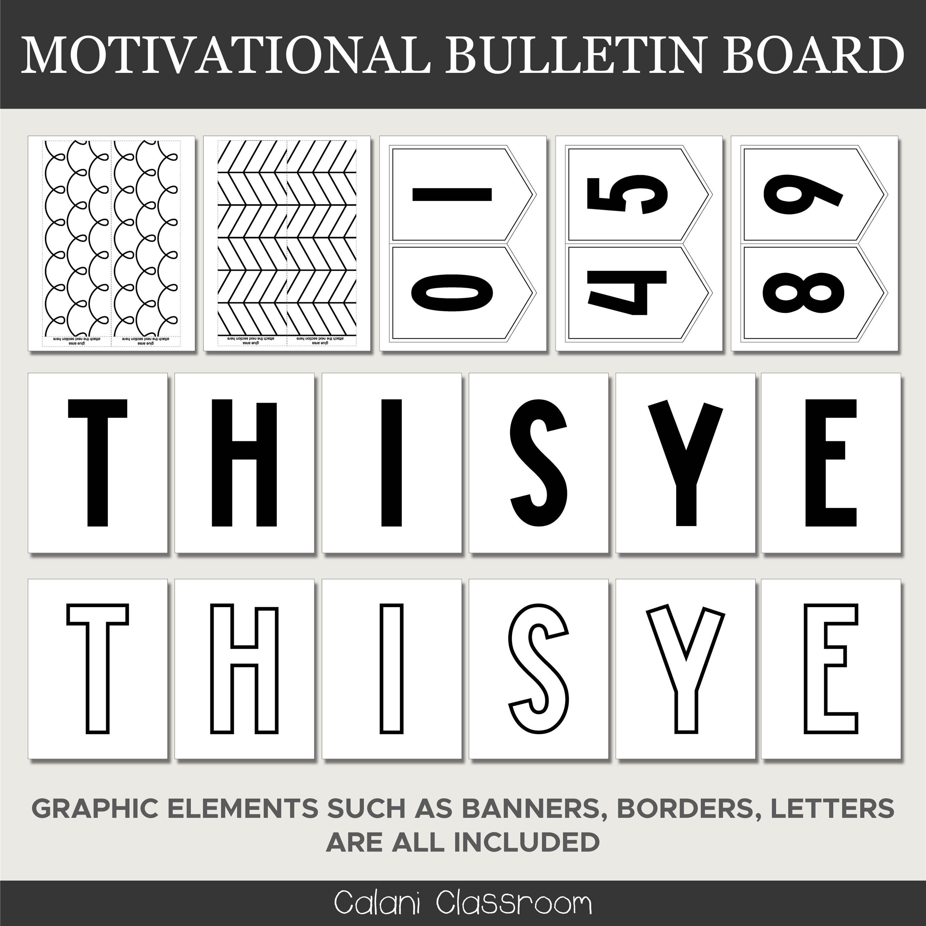This is Your Year Bulletin Board Kit, Motivational Bulletin Board ...
