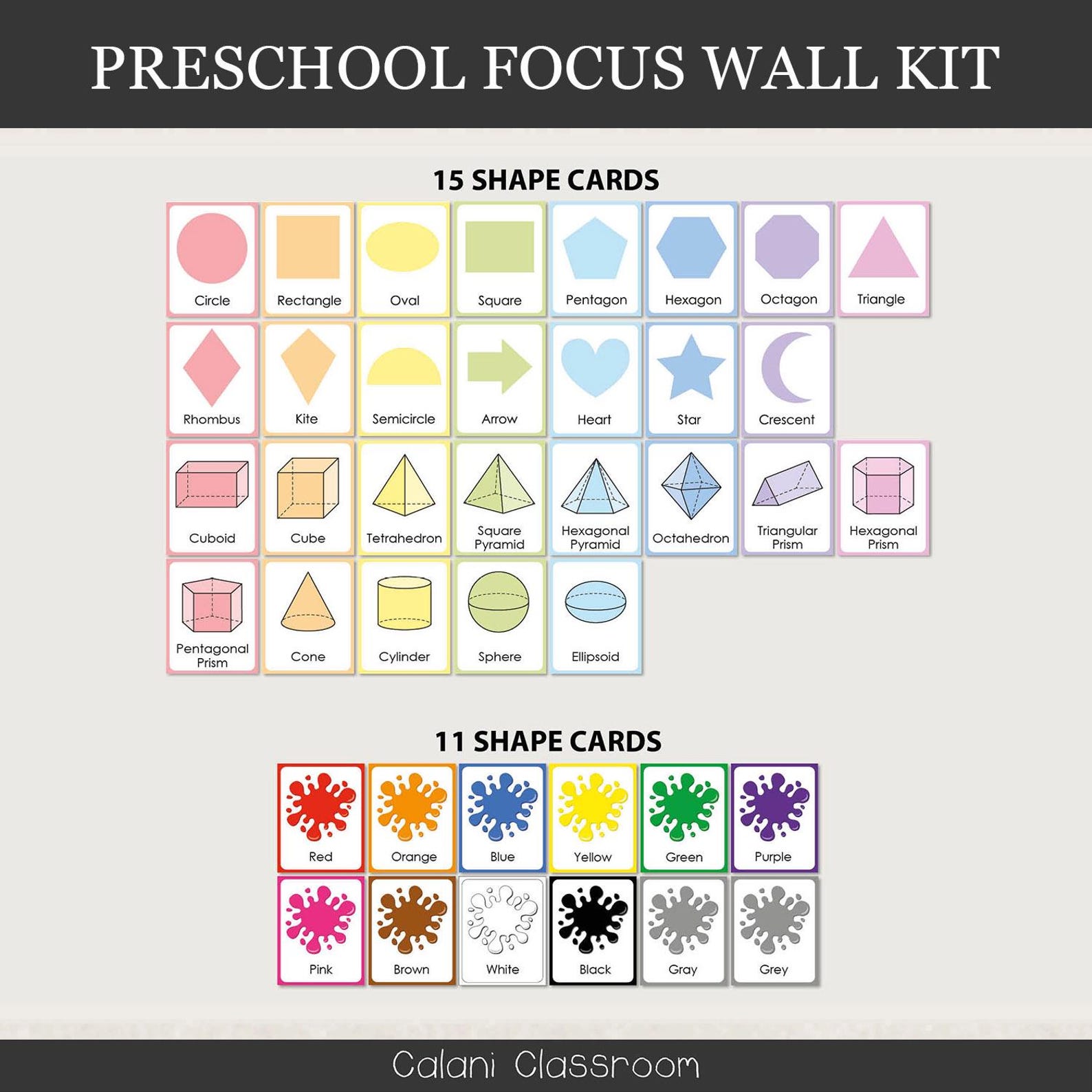 Preschool Focus Wall Template, Preschool Learning Wall, Classroom ...