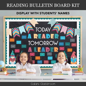 Reading Bulletin Board Kit, Classroom Bulletin Board, Reading Gnomes ...