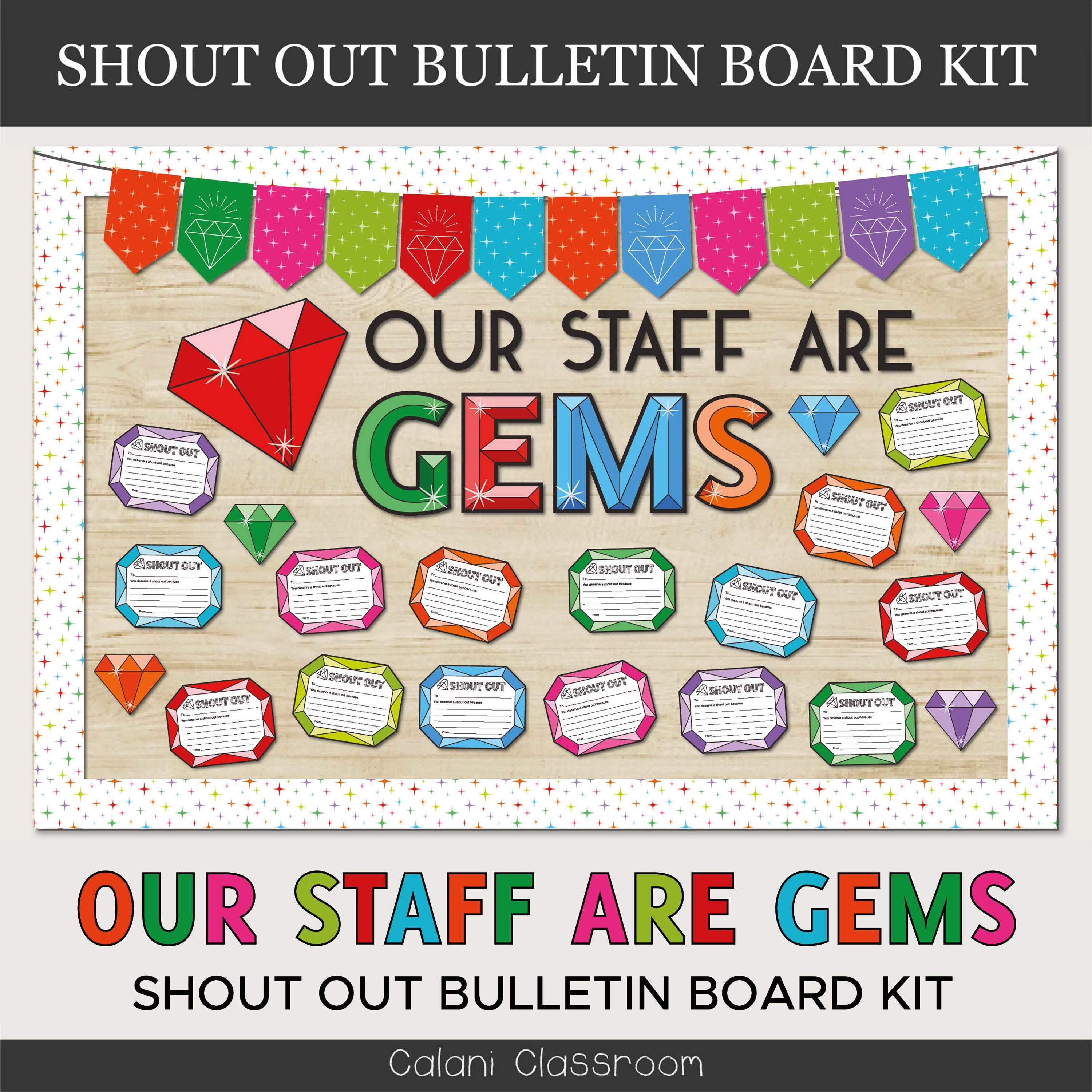 Staff Shout Out Bulletin Board, Staff Appreciation Bulletin Board ...