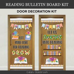 Reading Bulletin Board Kit, Classroom Bulletin Board, Spring Into ...