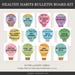Healthy Habits Bulletin Board - Hot Air Balloons Health Board Nurse ...