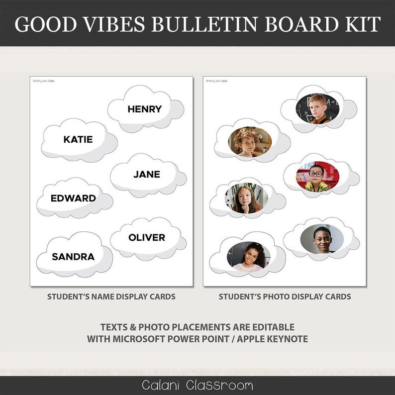 We Lift Each Other up Bulletin Board Kit, Hot Air Balloons Classroom ...