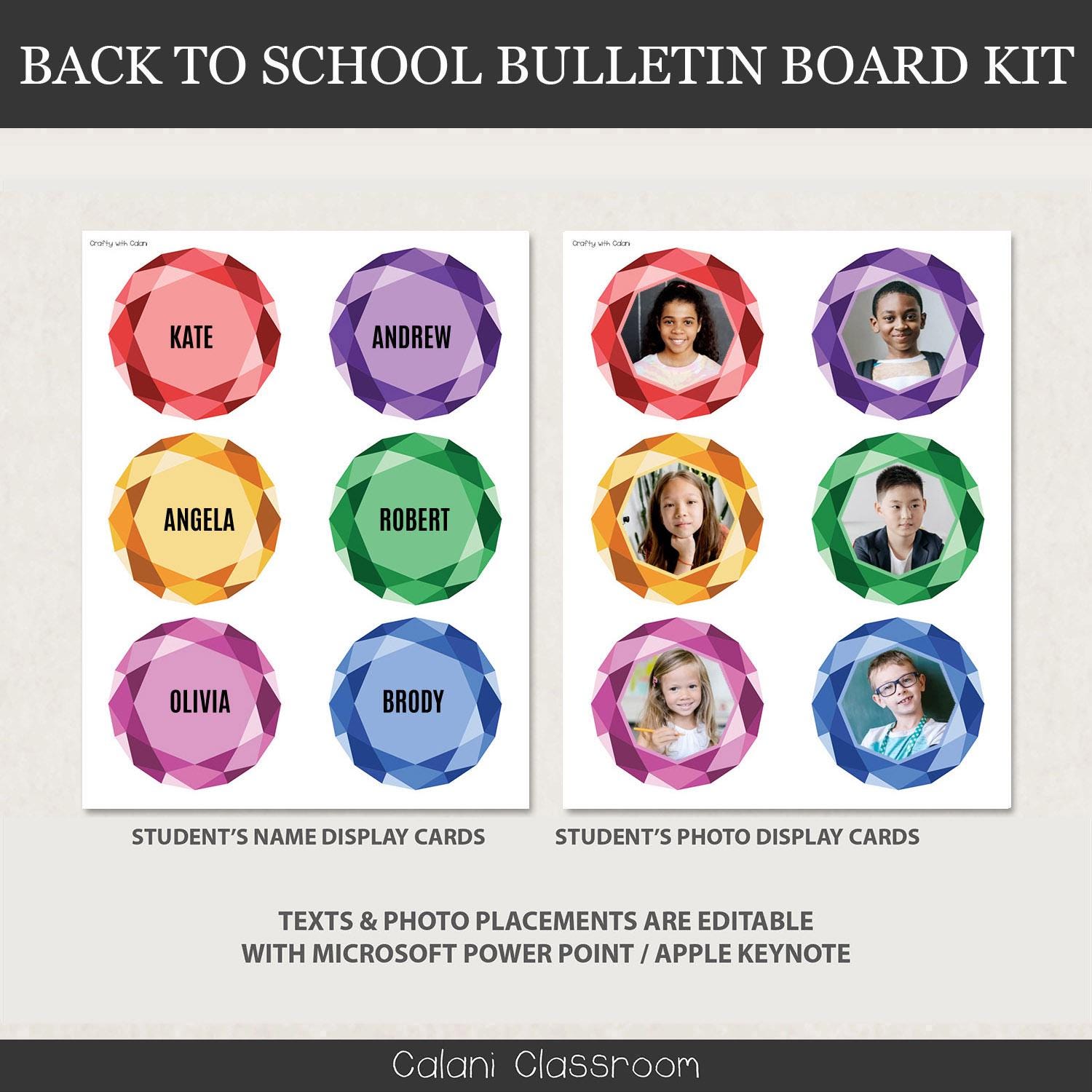 Gemstone Bulletin Board Kit, Gem Classroom Door Decor, Jewel Classroom ...