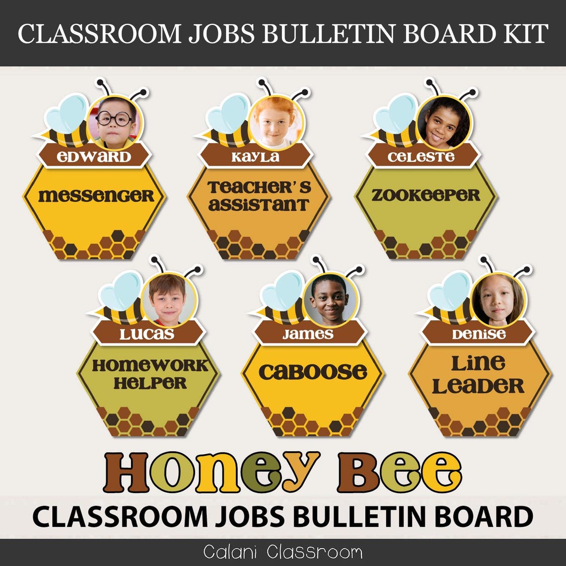 Bee Classroom Jobs Display, Classroom Job Chart, Bee Job Cards ...