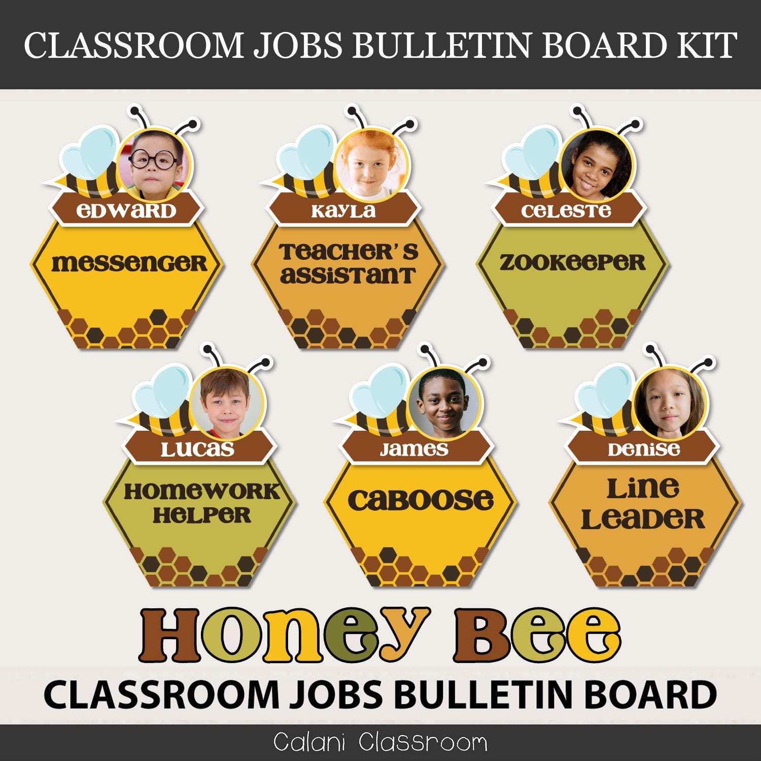 Bee Classroom Jobs Display, Classroom Job Chart, Bee Job Cards ...