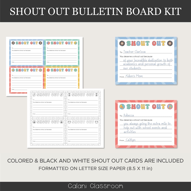 Staff Shout Out Bulletin Board, Staff Appreciation Bulletin Board ...