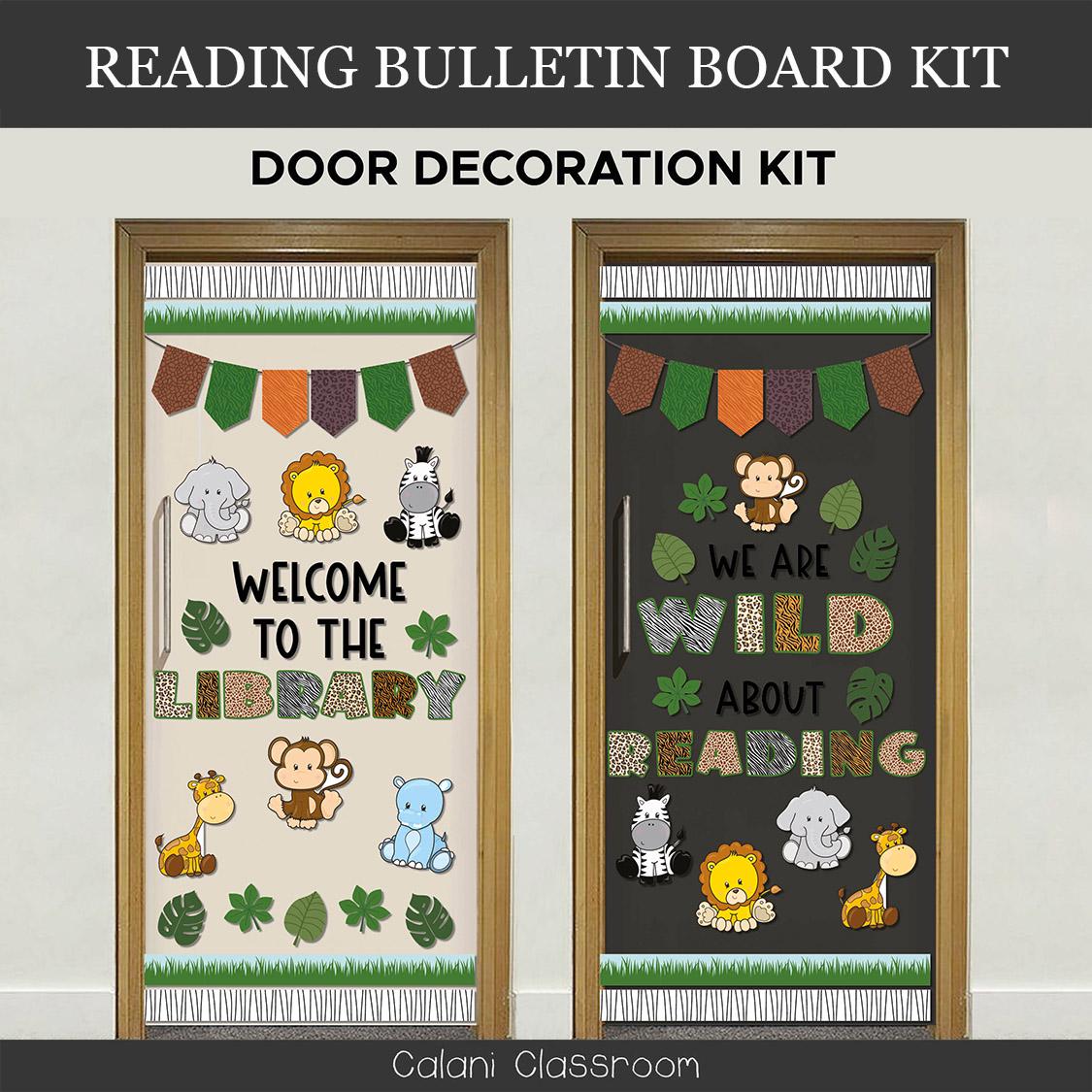 Reading Bulletin Board Kit, Classroom Bulletin Board, Wild About ...