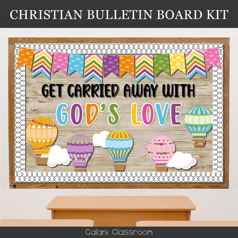 Christian Bulletin Board Kit, Soaring With Jesus Classroom Bulletin ...