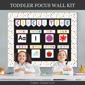 Toddler Focus Wall Template, Toddler Learning Wall, Classroom Circle ...