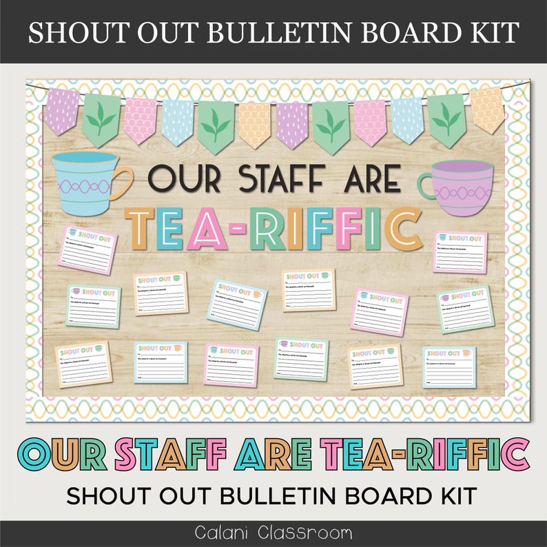 Staff Shout Out Bulletin Board, Staff Appreciation Bulletin Board ...